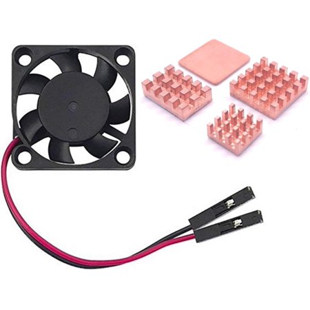 GFDYREE Raspberry Pi 4 Heatsink Fan Kit, Cooler Raspberry Pi 4B, 3 B (4 ...