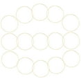 ETHZZLE 15Pcs Metal Hoops Beige Solid Wire Wreath Frames for Creative ...