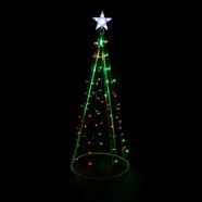 Northlight 5' Blue and White LED Lighted Twinkling Show Cone Christmas ...
