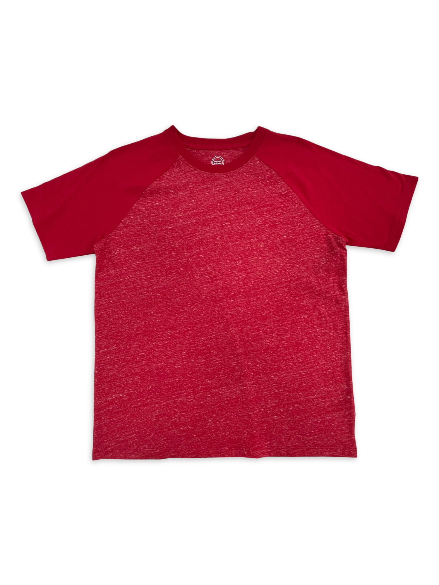 Wonder Nation Boys Short Sleeve Raglan T-Shirt, Sizes 4-18 & Husky ...