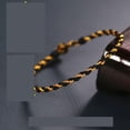 Bracelets Hand-Woven Colored Rope, Gold Thread, Four-Strand Braided ...