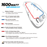 Scosche KPA5CC-WM1SD 2 Channel Car Stereo Amplifier Wiring Install Kit ...