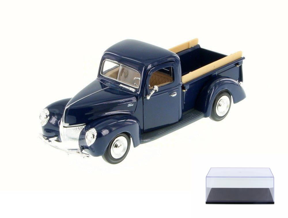 Diecast Car & Display Case Package - 1940 Ford Pick Up truck, Blue ...
