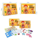 Xueyu Montessori Busy Book for Kids, Human Body Anatomy Book for ...