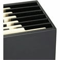 Classic Black Leather Vertical Letter Sorter - Walmart.com