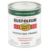 Rust-Oleum Stops Rust Gloss Protective Enamel, Hunter Green, Quart ...