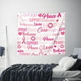 Balery Breast Cancer Pink Ribbons Awareness (2) Pattern Tapestry 60x51 ...