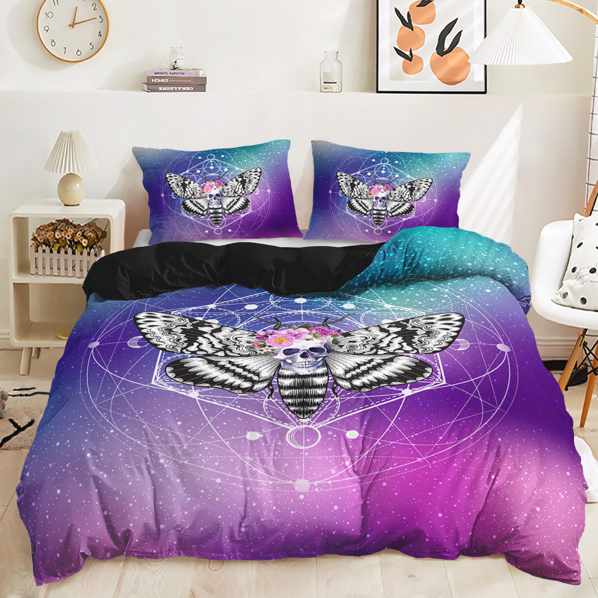 Hosima 3 Piece 3D Digital Printed Duvet Cover Full Size Bedroom ...