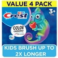 Crest Kid's Advanced Color Changing Toothpaste, Strawberry, 4.2 Ounce ...