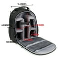 Portable Camera Backpack for DSLR / SLR (Black) by USA Gear w ...