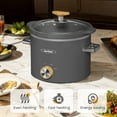 Sunvivi 2 Quart Slow Cooker, Small Slow Cooker with Removable Ceramic ...