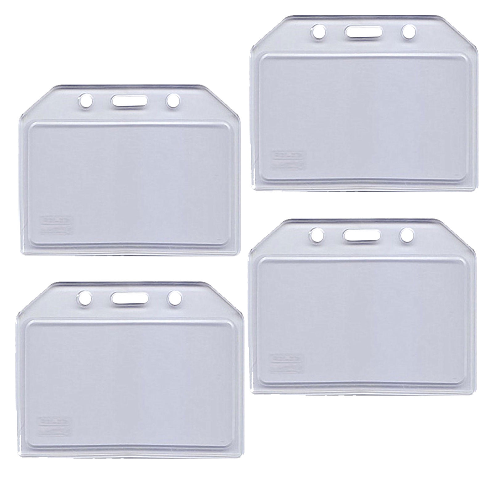 Alueeu 4X3 inch vertical soft card holder 4pcHealth Transparent ...