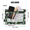 2 Pcs 3 Ring Binder Pouches, Foldable File Folders with Clear PVC ...