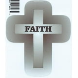 5in x 6in Die Cut Blue Faith Cross Sticker Vinyl Religious Vehicle ...