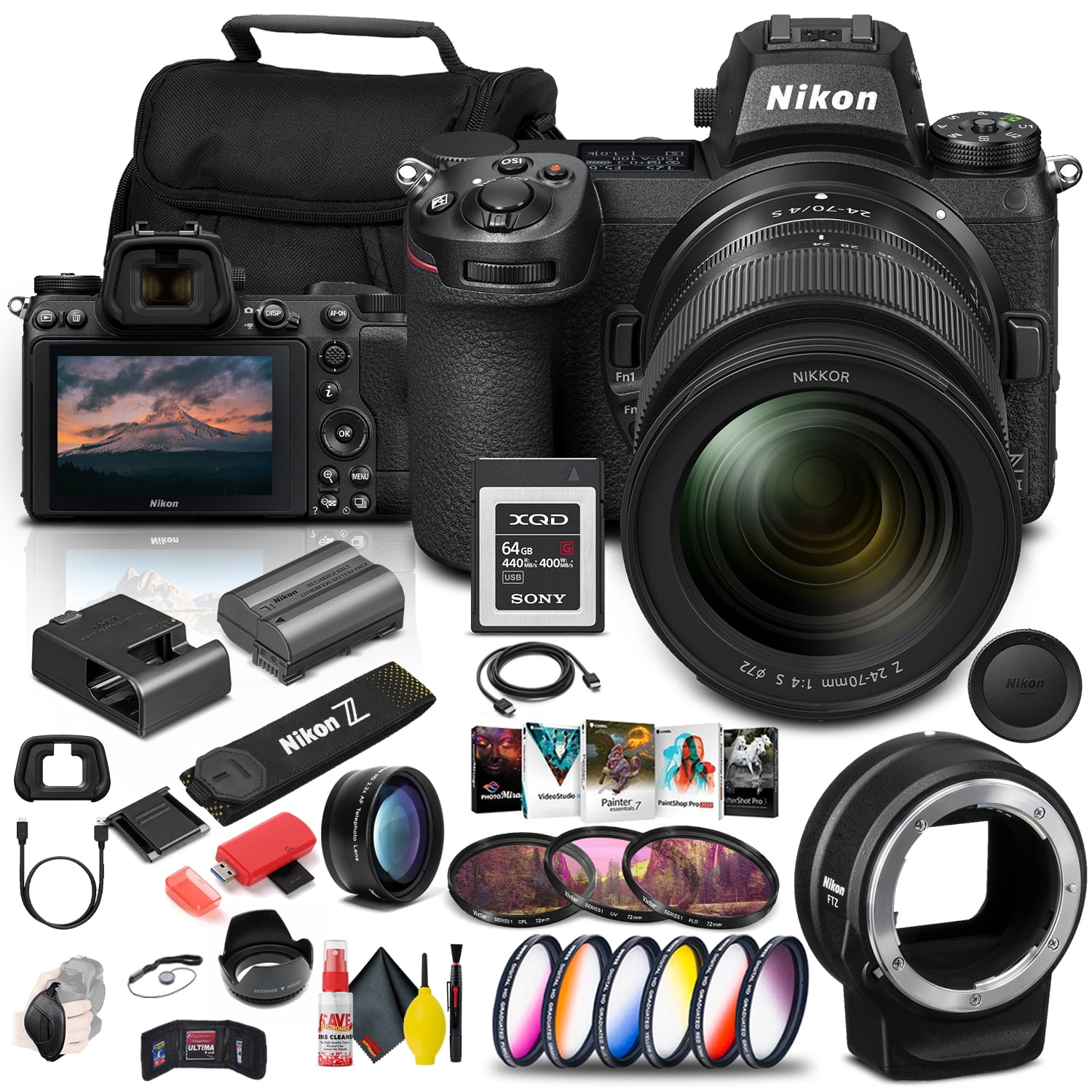 Nikon Z 6II Mirrorless Digital Camera 24.5MP with 24-70mm Lens (1663 ...