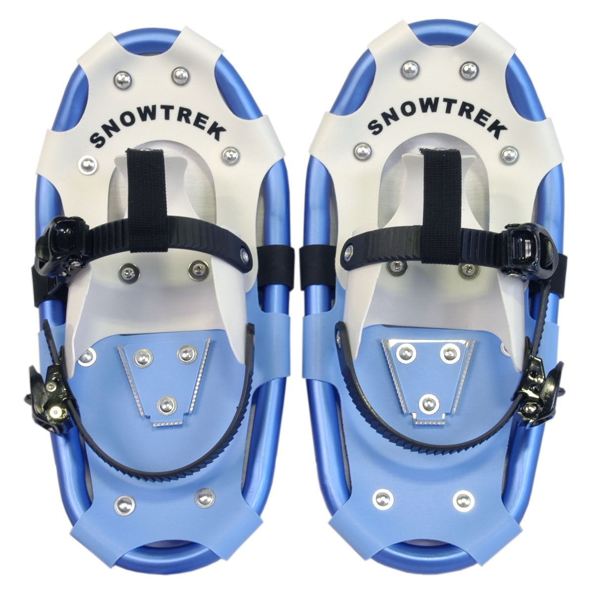 SNOWTREK Aluminum Snowshoes for Kids with Carrying Bag - Single Ratchet ...