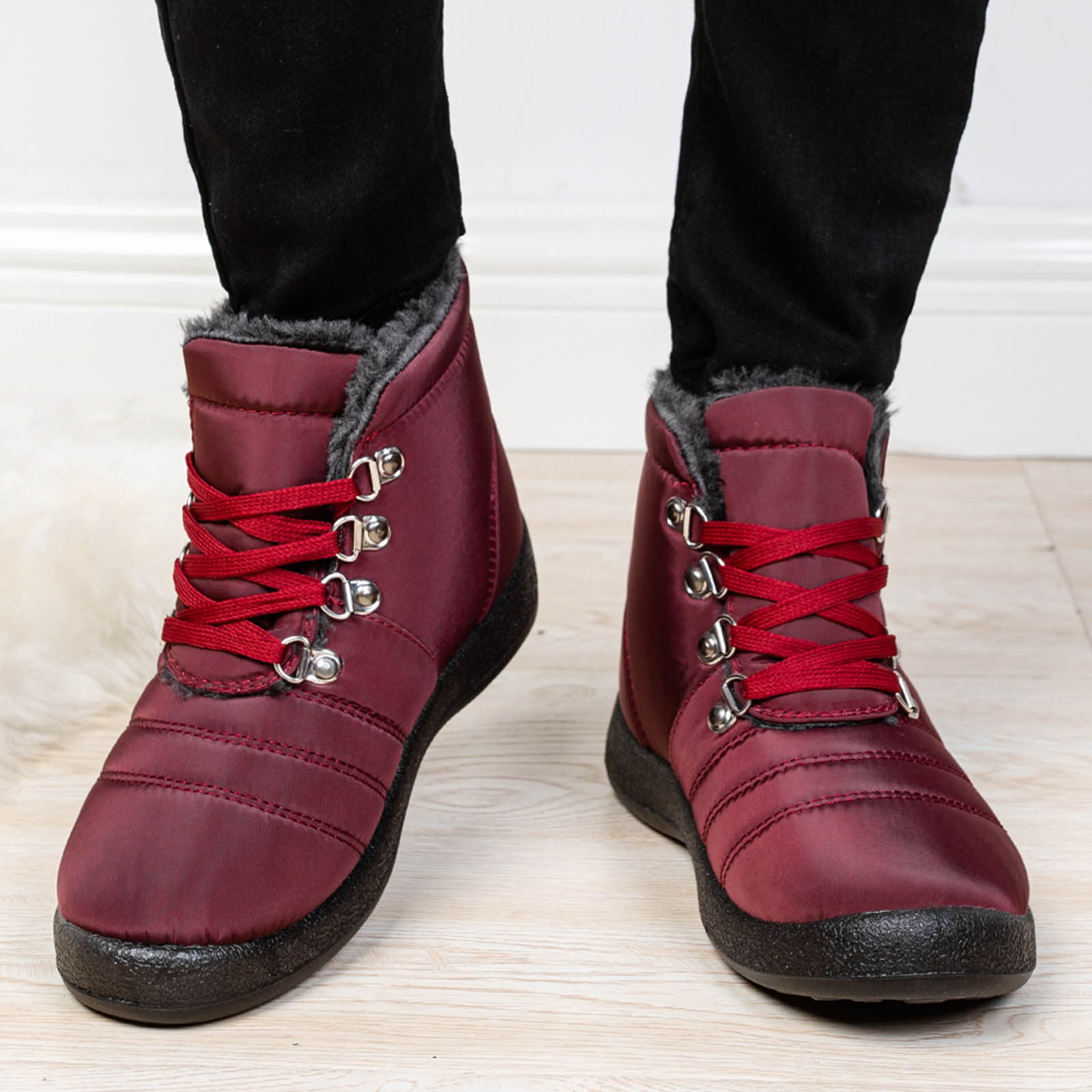 Click here for Yang Su New Winter Hiking Shoes Warm Womens Snow B... prices