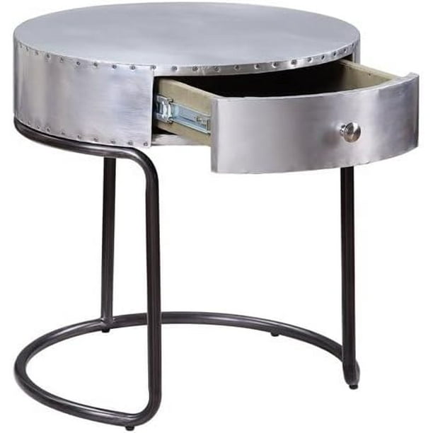 Nauticalmart Aviator Industrial Side Table with 1 Storage Drawer ...