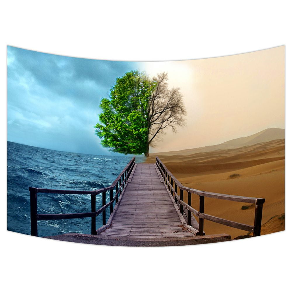 ZKGK Half Life Tree Tapestry Wall Hanging Wall Decor Art for Living ...