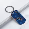 Metal Keychain 3.1×1.1in Material Solid Smooth No Trace Arc Design Used ...