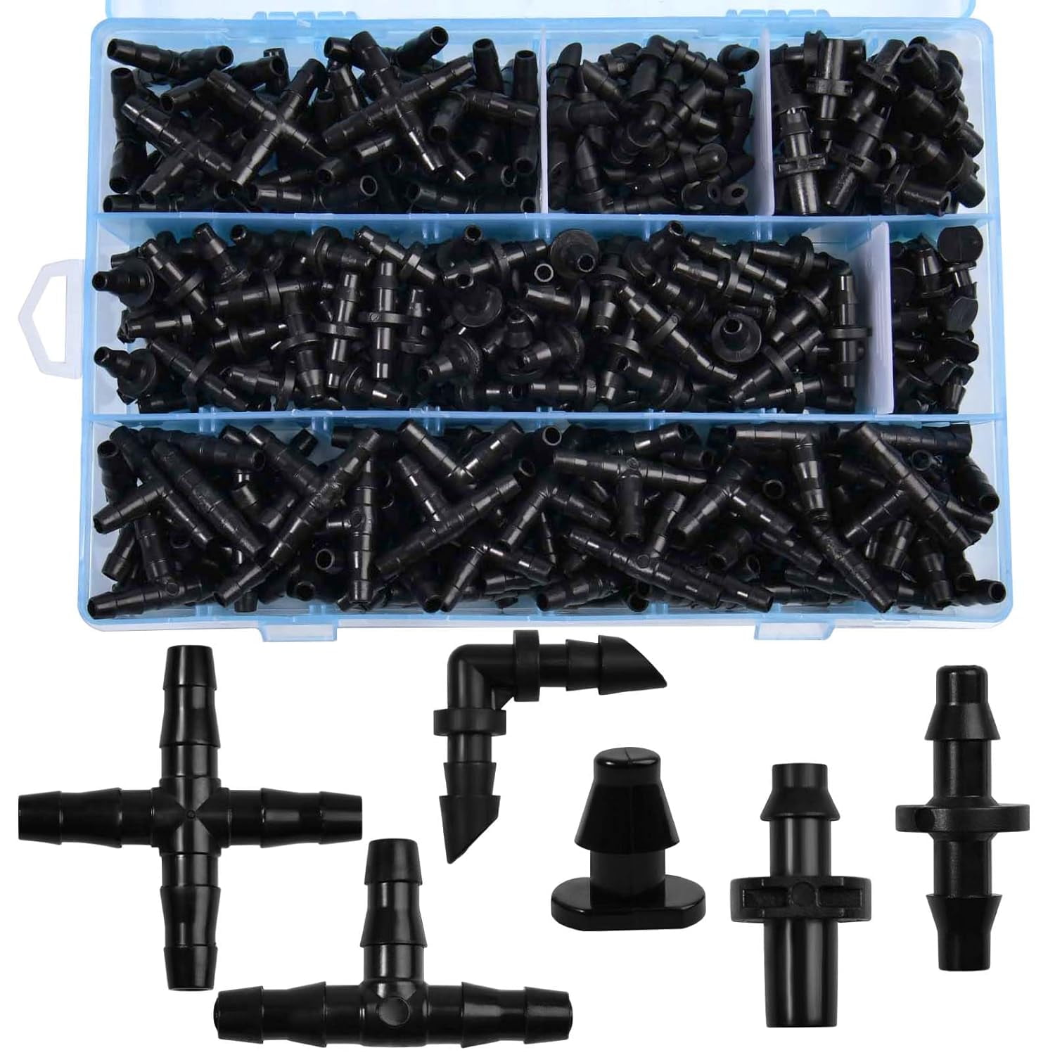 Click here for Salafire 300 Pcs Barbed Connectors Drip Irrigation... prices