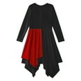 Hansber Kids Girls Asymmetrical Praise Dance Dress Long Sleeve Color ...