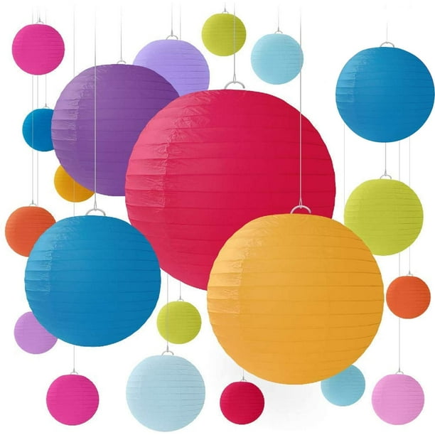 Pantalla decorativa colorida (20 piezas colores mezclados 15 cm ...