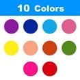 10 Bright Colors 3/4" Dot Stickers Round Color Coding Labels. 4200 Pcs ...