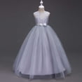 Girls Elegant Embroidered Princess Tulle Maxi Dress, Puffy Layered ...