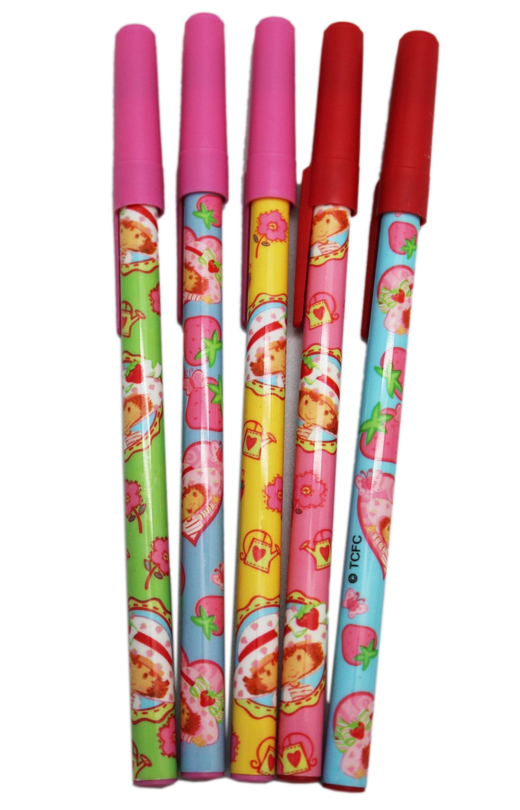 Strawberry Shortcake Assorted Colors and Designs Ballpoint Pens (5pc ...