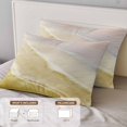 4 Piece Duvet Cover Set Full, Gradient Ginger Waves Soft Breathable ...