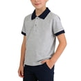 Childrens Solid Color Campus Athletic Polo Shirt Short Sleeve – Soft ...