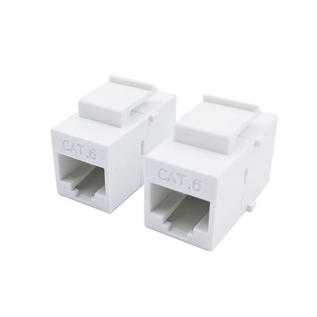 CAT6 RJ45 Keystone Coupler, (2-Pack) Ethernet Coupler RJ45 Connector ...