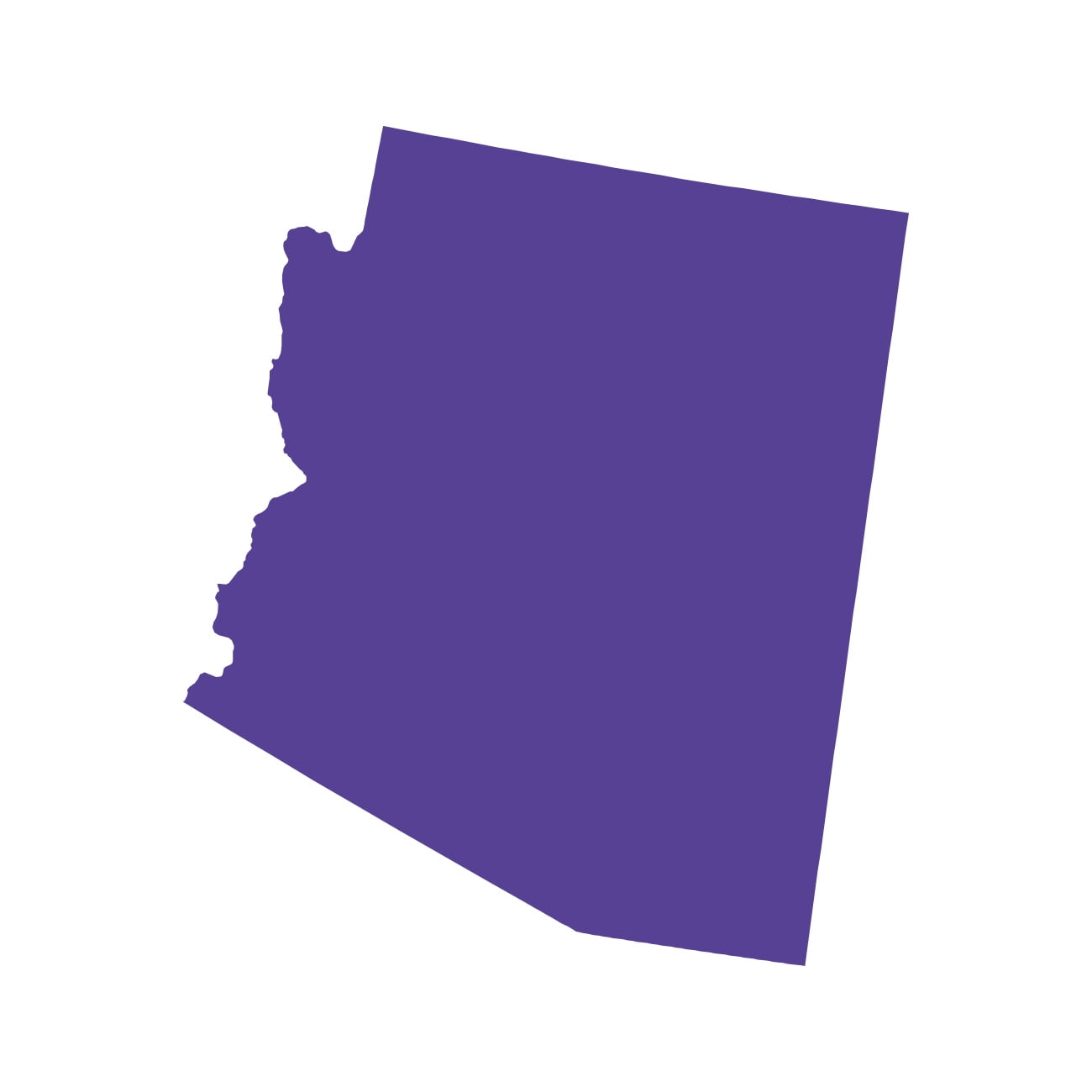 Arizona Shaped Sticker Decal Die Cut - Self Adhesive Vinyl ...