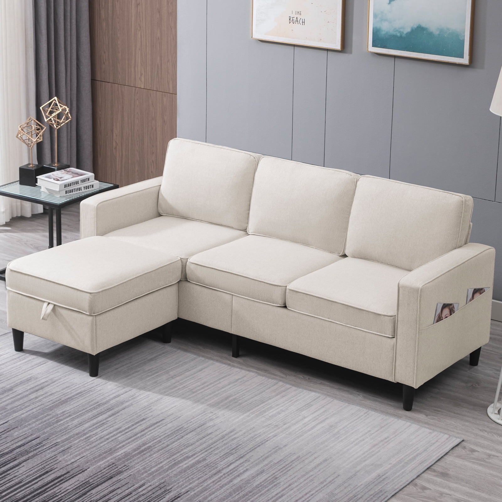 Click here for Balus Pieces Couch Set  L Shaped Sofa With Storage... prices