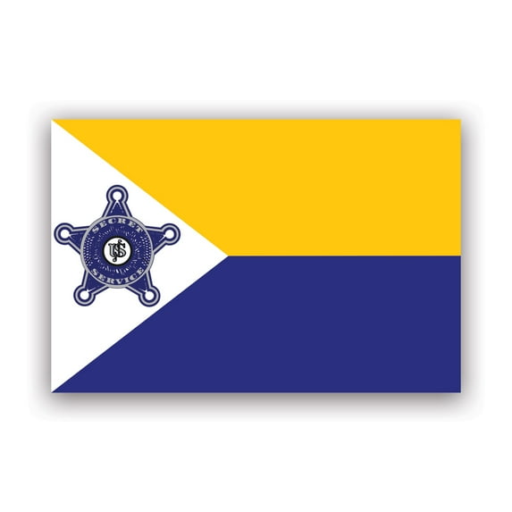 Secret Service Flag Sticker Decal - Self Adhesive Vinyl - Weatherproof ...
