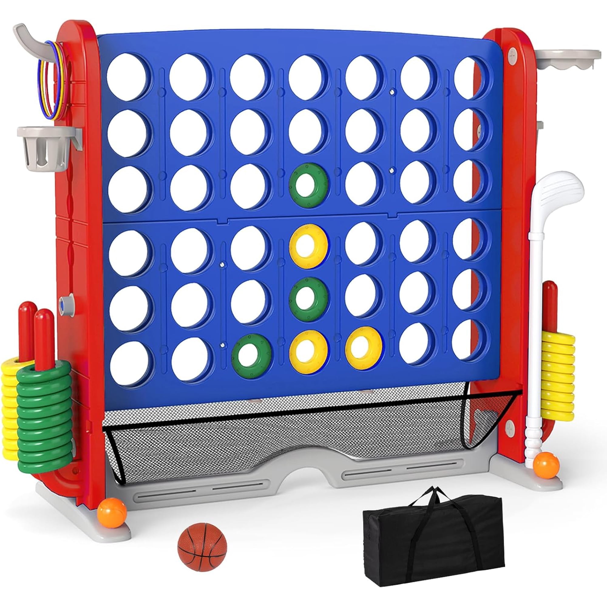 Click here for Olakids Giant 4 In A Row Game With Height Adjustme... prices