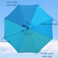 9' Outdoor Patio Umbrella, Outdoor Table Umbrella, Yard Umbrella ...