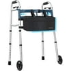 Agrish Aluminum Narrow Rollator Walker with Adjustable Width & Height ...