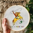 4 Sheets 11.6x8.2 Inch Stick and Stitch Embroidery Patterns Non-woven ...