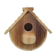 Navaris Pine Wood Small Bird Nesting Box - Suitable for Robin ...