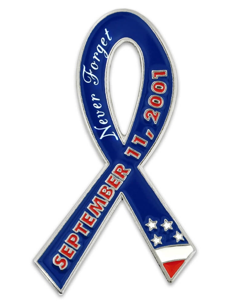 PinMart's 9/11 September 11 We Will Never Forget Awareness Ribbon Lapel ...