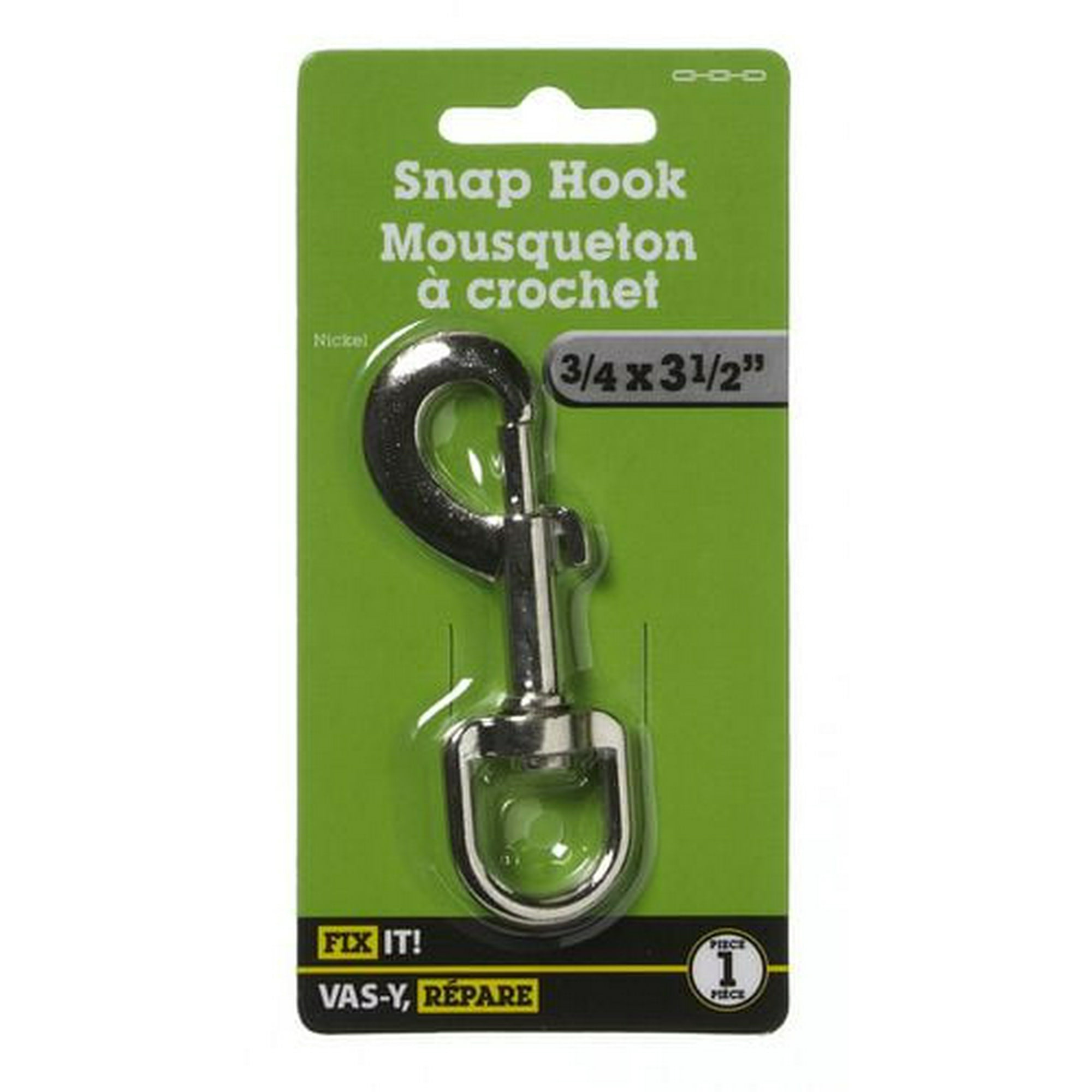 Click here for Fix It! 3/4X3-1/2 Snap Hook 1 Piece 3/4X3-1/2 prices