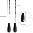 Ceiling Fan Chain Pulls Black Wooden Pull Chain Extension 4 Pcs ...