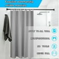 Widyana Swivel Shower Curtain Rod 31-50 inches Adjustable Matte Black ...