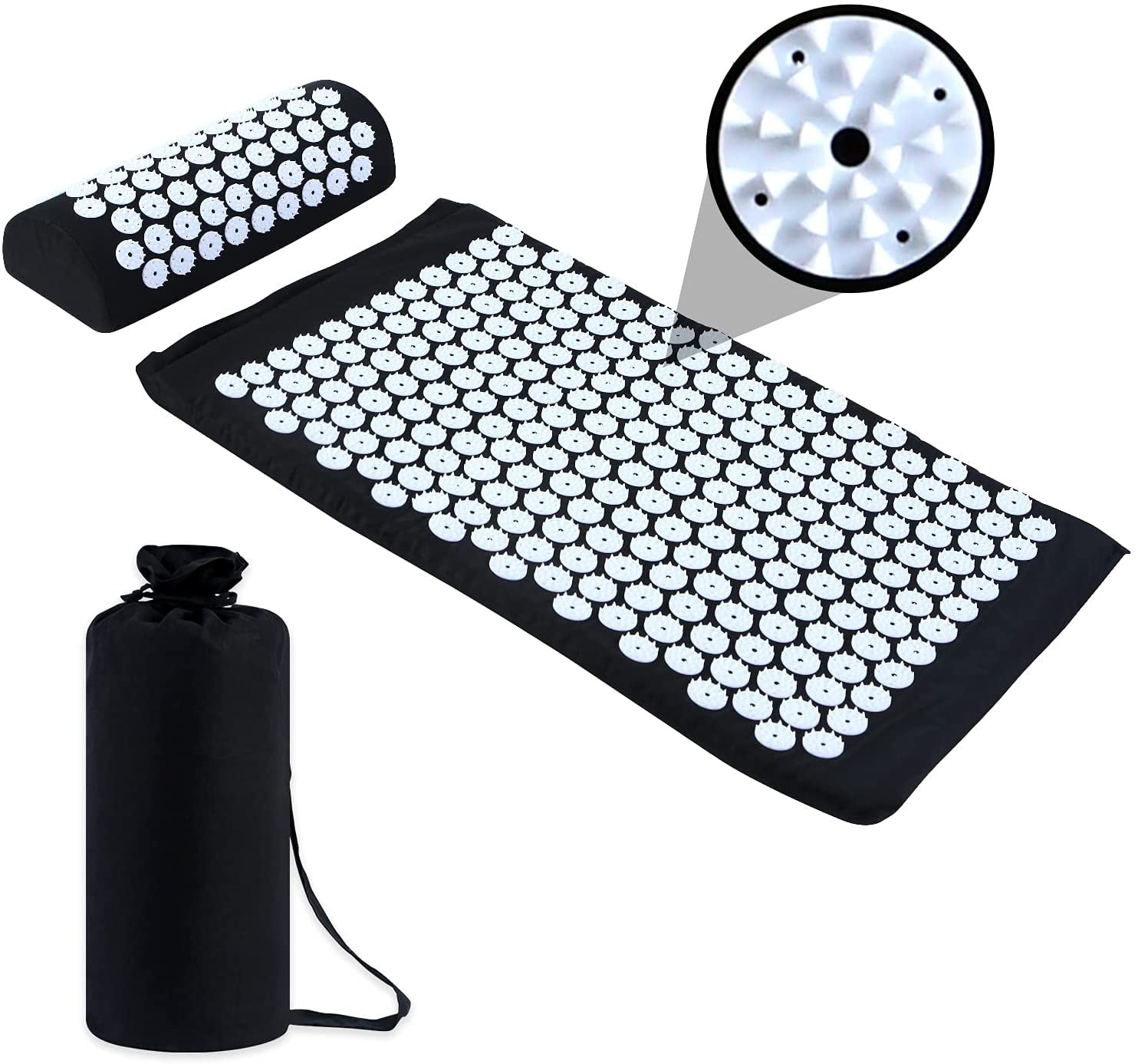 EAYY Acupressure Mat and Pillow Set, Neck and Back Pain EAYY lief ...