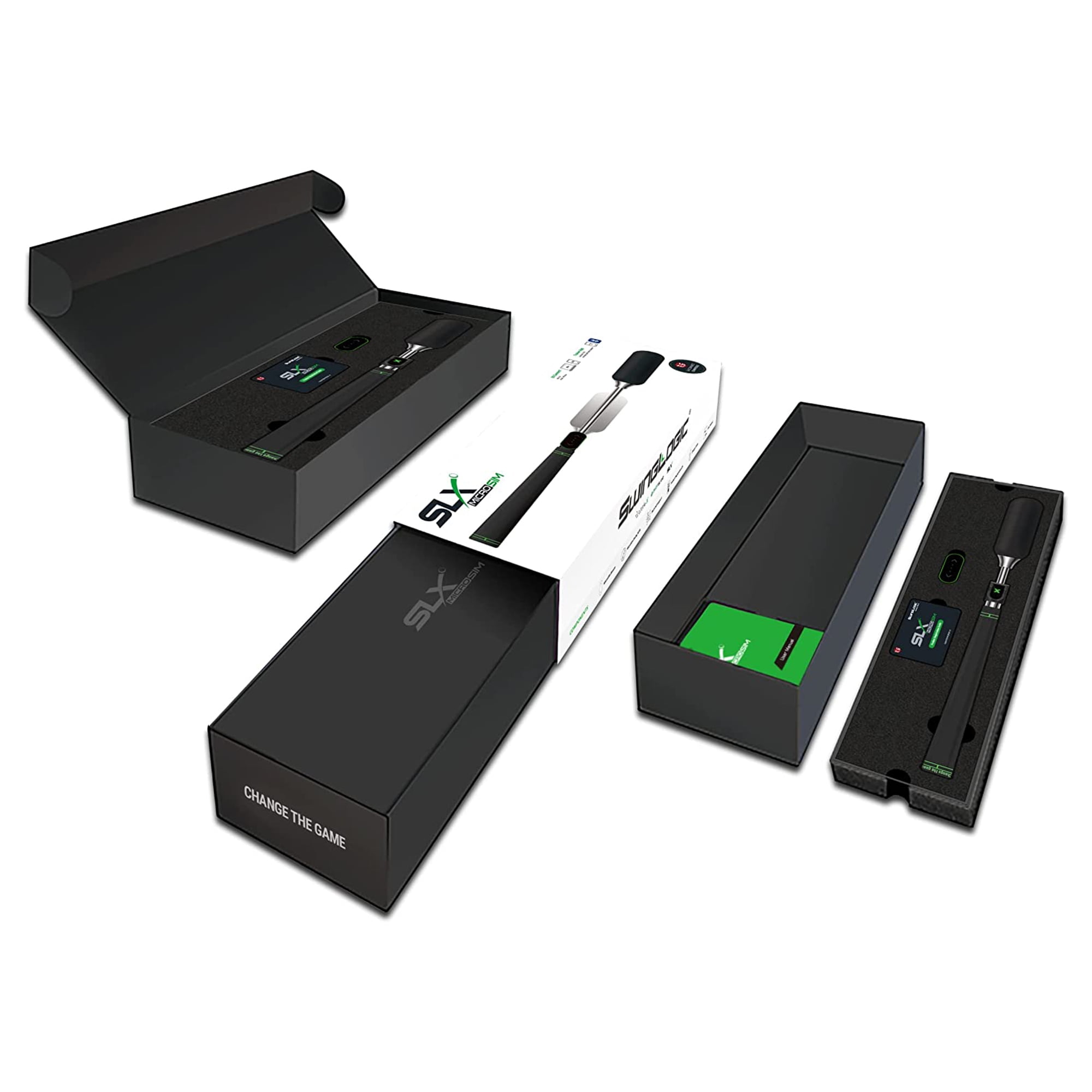 SwingLogic SLX MicroSim Indoor Golf Simulator with E6 Connect ...