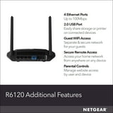 NETGEAR - AC1200 Wireless Internet Router, 1.2Gbps, Nighthawk Home WiFi ...
