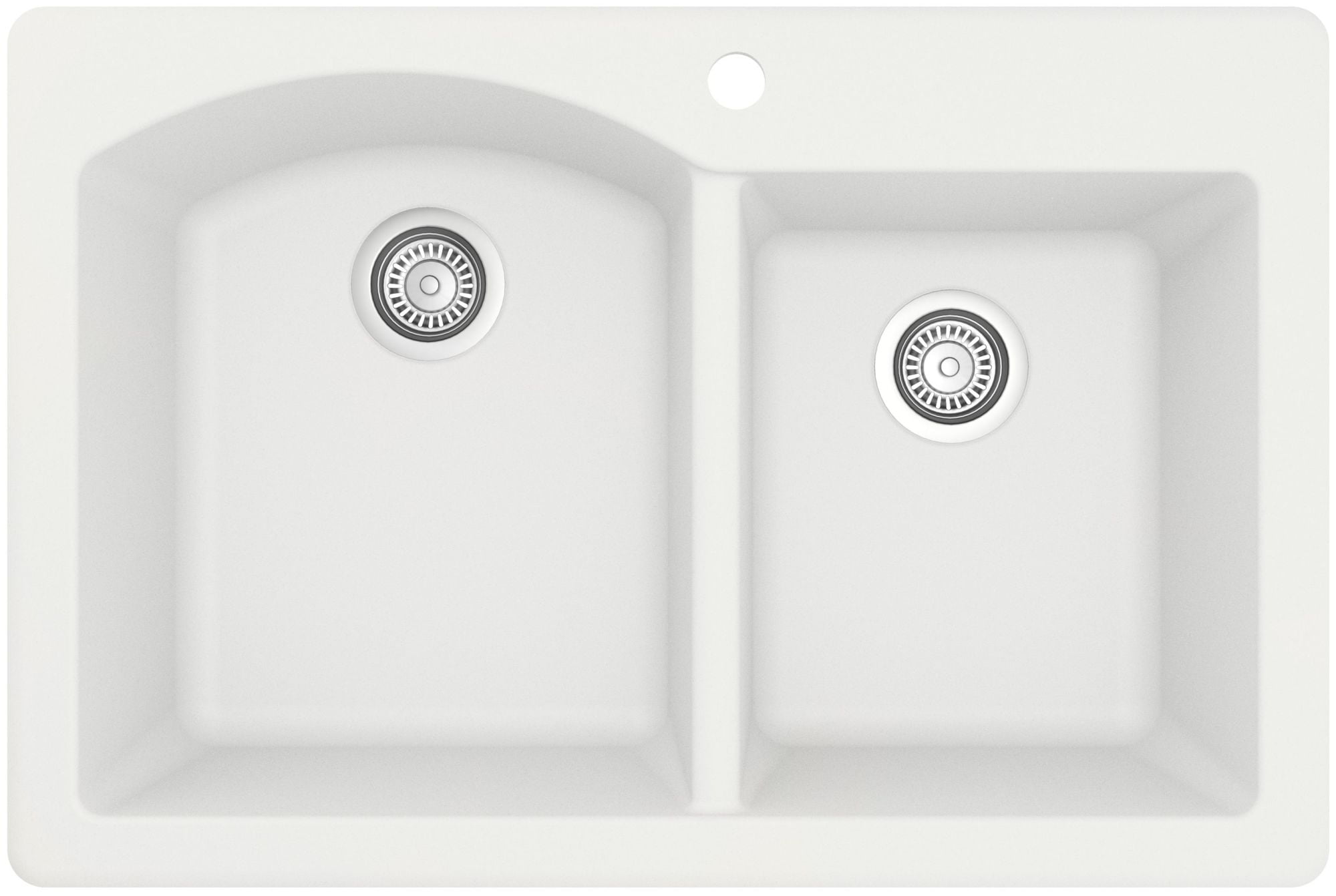 Karran Usa Qt-610 Quartz Qt 33" Drop In Double Basin Quartz Composite ...