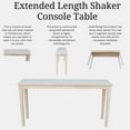 International Concepts 60-in Shaker Wood Console Table, Unfinished ...